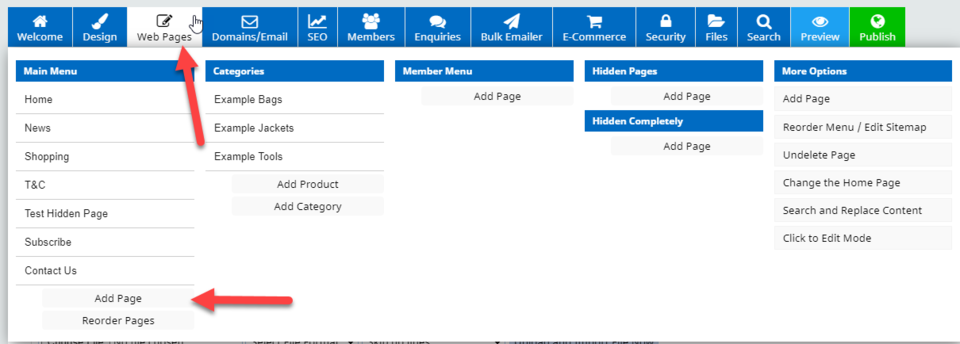 how-do-i-add-a-new-page-page-basics-content-management-system-online-help